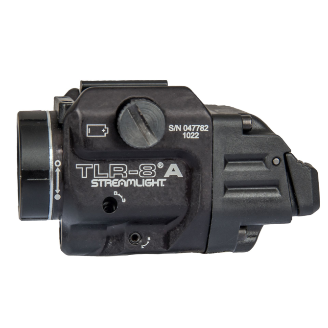 Streamlight TLR-8A Flex 500 lm + Red Aiming Laser Flashlight - Black ...